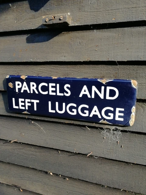 TRAIN SPOTTERS ENAMEL sign trainspotters not allowed British Rail ...