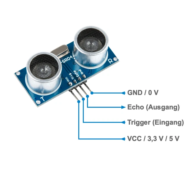HC-SR04 SENSOR ULTRASCHALL Modul Entfernungsmesser (Arduino, Raspberry Pi, ESP) EUR 3,25 ...