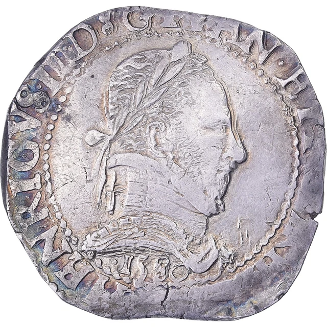 [#1507501] FRANCIA, HENRI III, Franc au Col Plat, 1580, Bordeaux, Plata ...