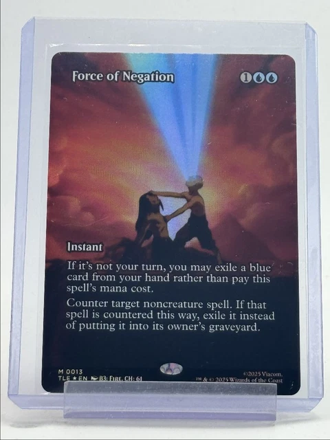 FORCE OF NEGATION 2025 Mtg Avatar The Last Airbender Mythic Rare Q4324 ...