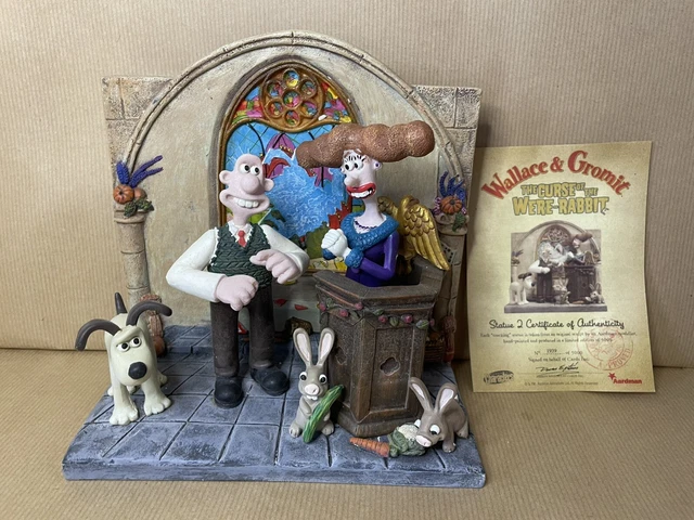 WALLACE & GROMIT Curse Of The Were Rabbit Statue 2 Lady Tottington ...