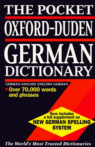 THE POCKET OXFORD-DUDEN German Dictionary, Clark, M. EUR 11,20 ...