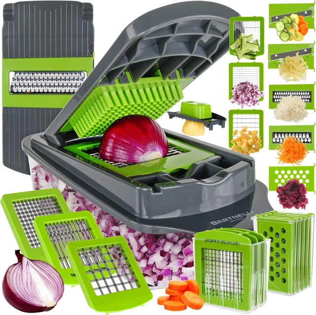 16 IN 1 Vegetable Chopper Salad Fruit Mandolin Slicer Food Dicer Cutter ...