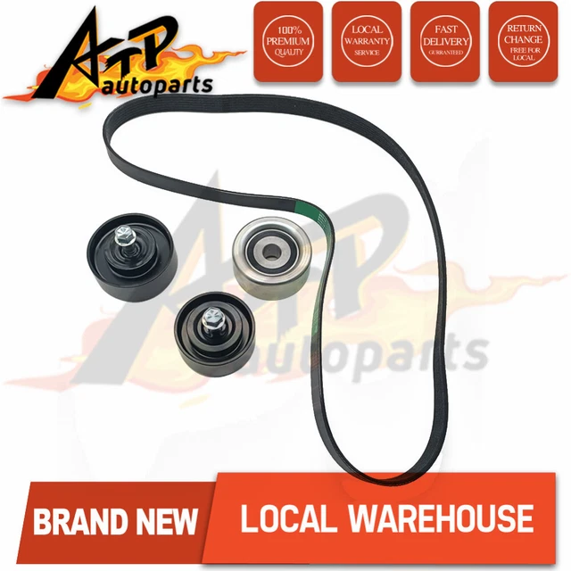 DRIVE FAN BELT + Idler Pulley Kit for Hilux 3.0L Diesel 05~13 1KDFTV ...