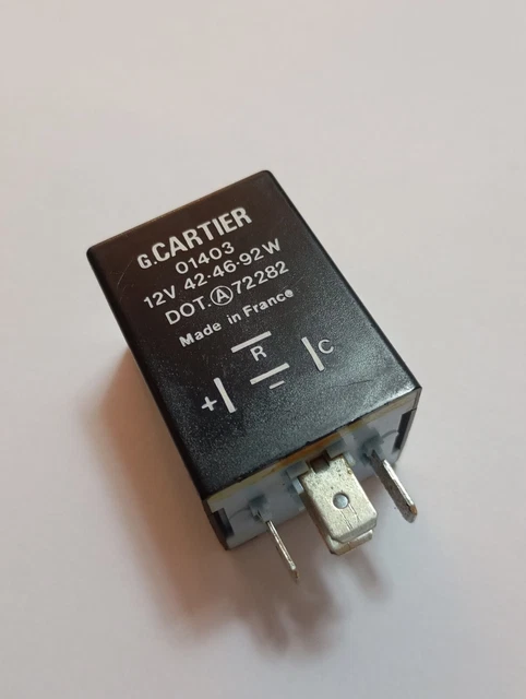 1X RELAIS RELAY g.cartier 01403 12v 42.46.92W dot. 72282 centrale ...