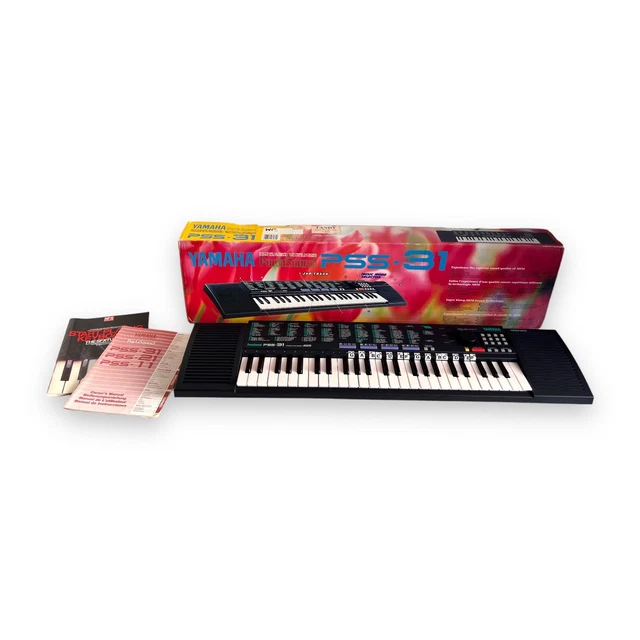 YAMAHA PORTASOUND PSS-31 Mini Keyboard 49 Key Preset Sounds Vintage ...