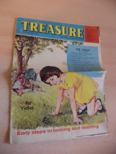 TREASURE MAGAZINE OLD vintage british 1960s childrens comic NO 74, 13 ...