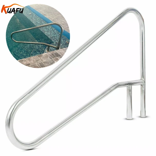 KUAFU STAIR RAIL In-Ground Swimming Pool Stainless Steel Ladder Step ...