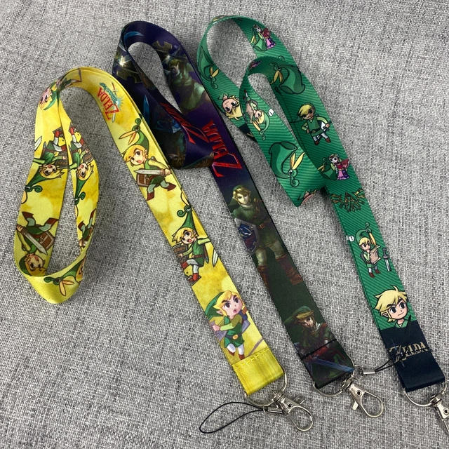 THE LEGEND OF Zelda Lanyards Key Holder Ocarina of Time Toon Link Wind ...