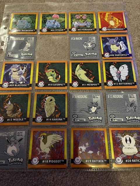 POKEMON SERIES 1 Artbox Sticker Set Part Complete!! EUR 20,65 - PicClick FR