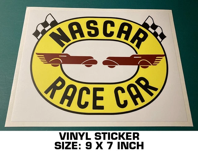 NASCAR RACE CAR Vinyl Sticker Decal Vintage Nascar Racing-Dayona ...