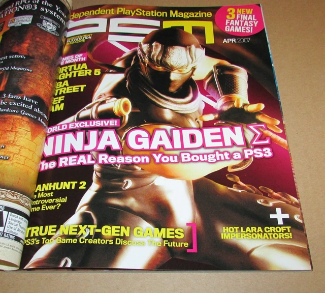 PSM PLAYSTATION MAGAZINE April 2007 Issue 122 (Ninja Gaiden Cover) £5. ...