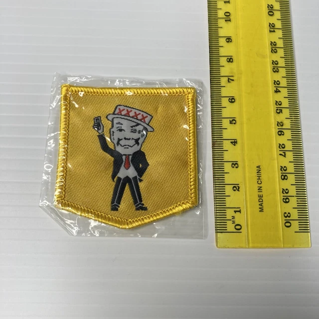 VINTAGE MR FOUREX XXXX Beer Cloth Patch (Still New in Packet) + FREE ...