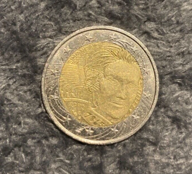 PIÈCE DE 2 euros simone veil 1975 (1927-2017) pièce à taille normal EUR ...
