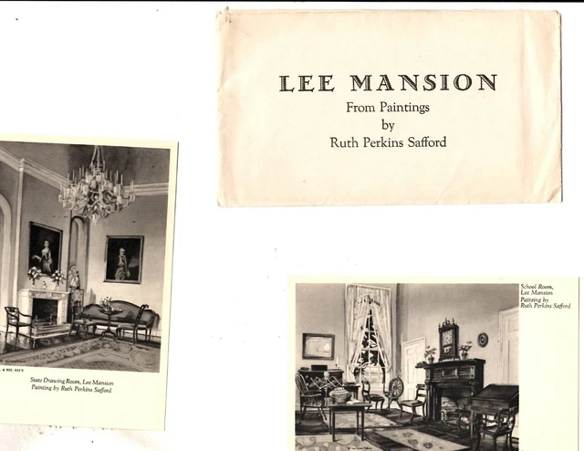 LEE MANSION FROM Paintings by Ruth Perkins Safford - 9-Card Set in ...