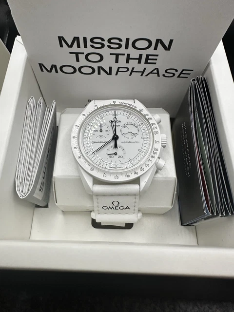 OMEGA X SWATCH Speedmaster MoonSwatch Bright White Men's Watch ...