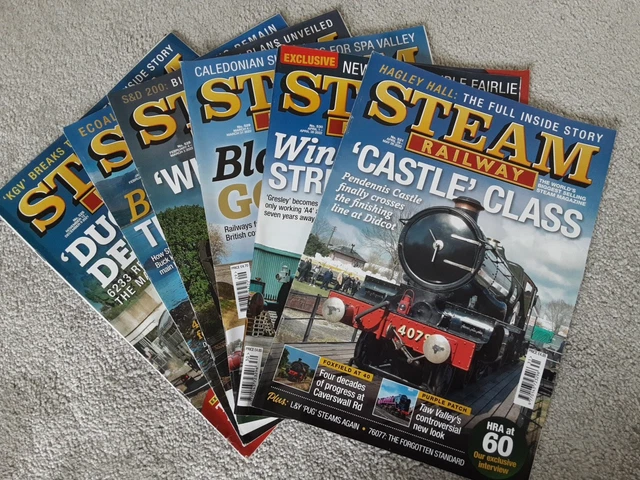 6X BACK ISSUES: Steam Railway trains magazine: Nos. 525-531, 2021-2022 ...