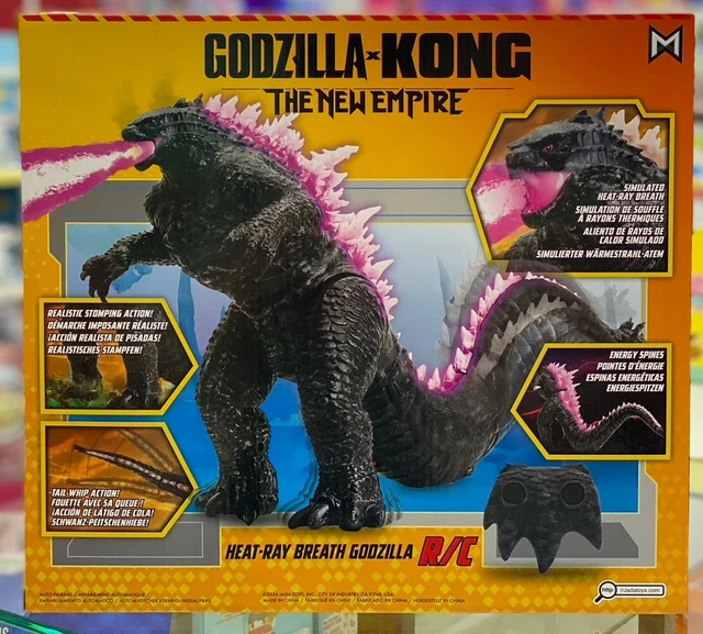 JADA GODZILLA X kong: the new empire 12" heat ray breath godzilla r/c ...