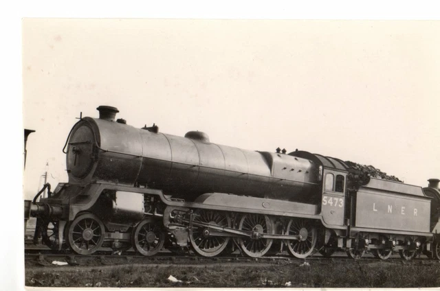 RAIL PHOTO LNER GCR 460 B7 5473 Neasden shed London PPC £2.39 - PicClick UK