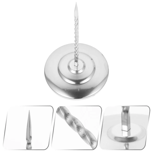 INSERTO RICEVUTA ACCIAIO inox portabiglietti picco stick assegno ...