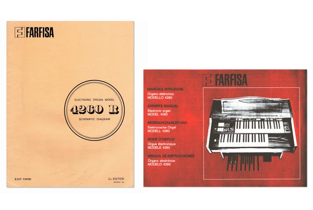 FARFISA 4260-R SERVICE Manual Schematic Diagrams Schaltplan PDF Schema 112478-E EUR 10,00 ...