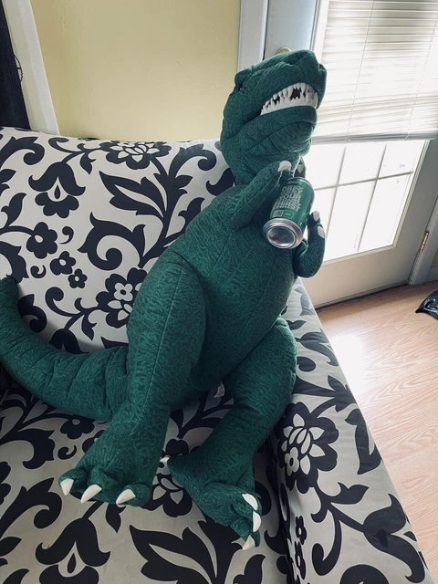FOLKMANIS EXTRA LARGE Hand Puppet 34” Full Body Folktails Plush T-Rex ...