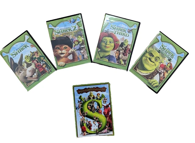 DREAMWORKS,SHREK THE WHOLE Story Collection, U, G, DVD, Video, Set Of 4 ...