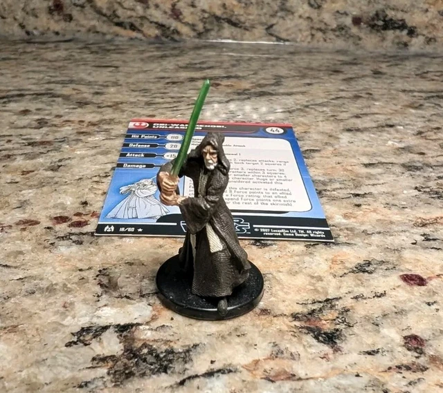 WOTC STAR WARS Miniatures - Obi-Wan Kenobi Unleashed #18 Rare w/Card £9 ...