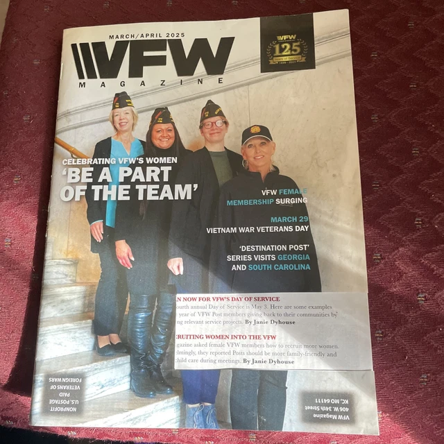 VFW MAGAZINE MARCH April 2025 Issue Label Cut Out $4.08 - PicClick CA
