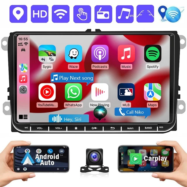 9& CARPLAY CAR Android 12 Radio Stereo Head Unit For VW SEAT SKODA ...