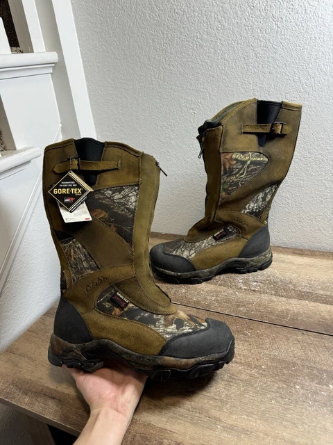 CABELAS DRY PLUS Boots Mens 12 Thinsulate Ultra Insulation Camo Leather ...
