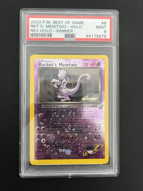 POKEMON KARTE ROCKETS Mewtwo PSA 9 Promo Winner Stamp EUR 92,63 ...