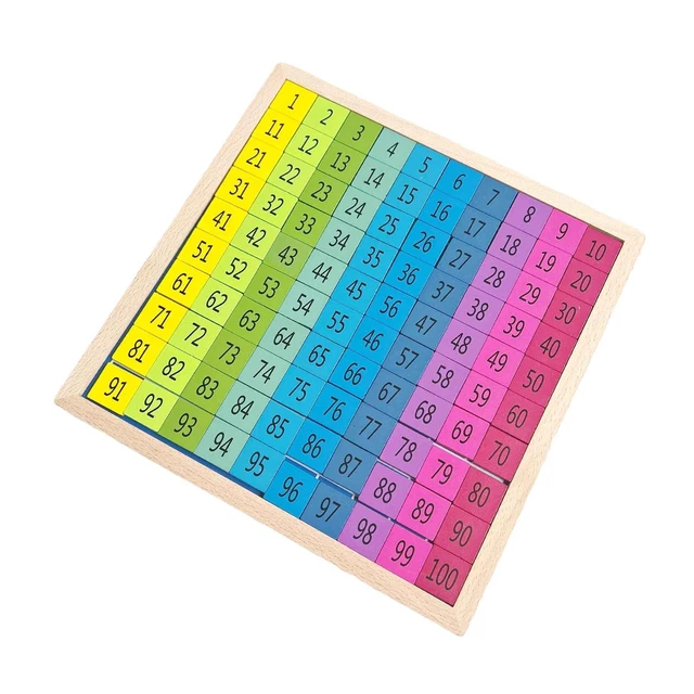 KIDS MATH COUNTING 1-100 Number Educational Hundred Board Game Toy for ...