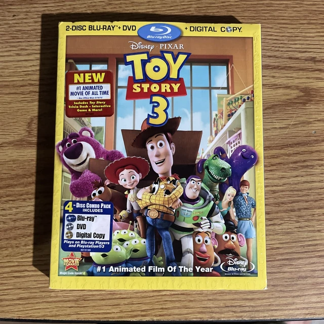 TOY STORY 3: Disney PIXAR (4-Disc Blu-ray/DVD + Digital Copy New + I ...