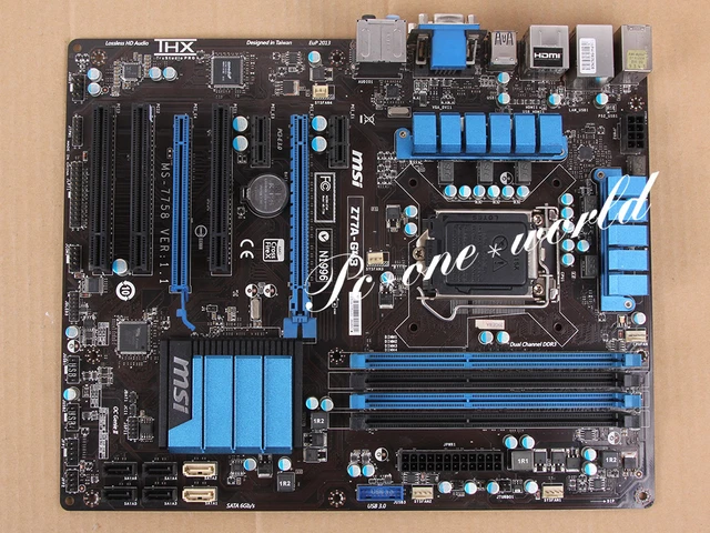 MSI MS-7758 Z77A-G43 motherboard Socket 1155 DDR3 Intel Z77 100% ...