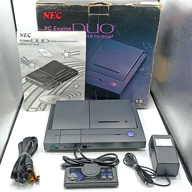 NEC PC ENGINE DUO Black Console PI-TG8 Boxed Set w/ Manual NTSC-J Japan ...