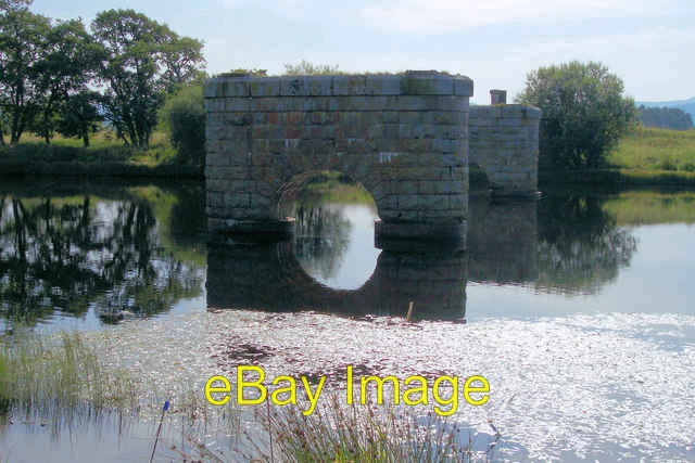 PHOTO 6X4 BRIDGE remains (2) Nethy Bridge Railway bridge supports ...