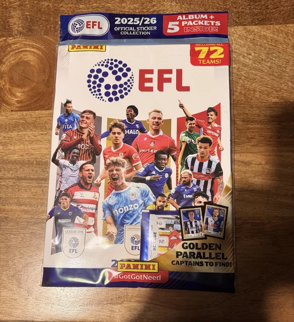 PANINI EFL 2026 Sticker Collection Starter Pack New Sealed £16.15 ...