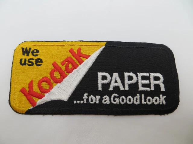 WE USE KODAK Paper For A Good Look Sew-On Patch vintage camera film ...