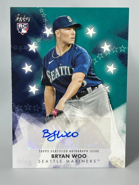 2024 TOPPS SERIES 1 BRYAN WOO Seattle Mariners rc autografo rookie EUR ...