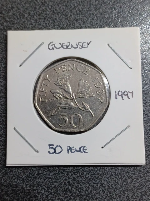 BAILIWICK OF GUERNSEY 1997 50p Coin Freesia Flower £0.99 - PicClick UK