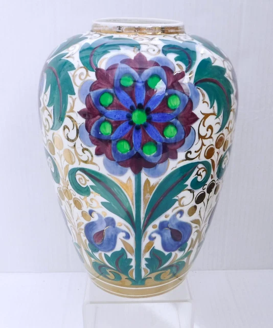 WEDGWOOD MILLICENT TAPLIN Rhodian Ware Silver Lustre Vase c.1925+ £69. ...