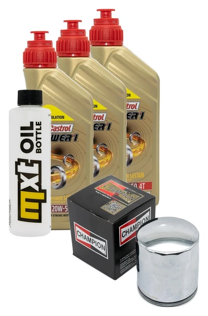 INSPECTION PACKAGE MXT 3 liter engine oil Castrol 20W-50 + oil filter ...