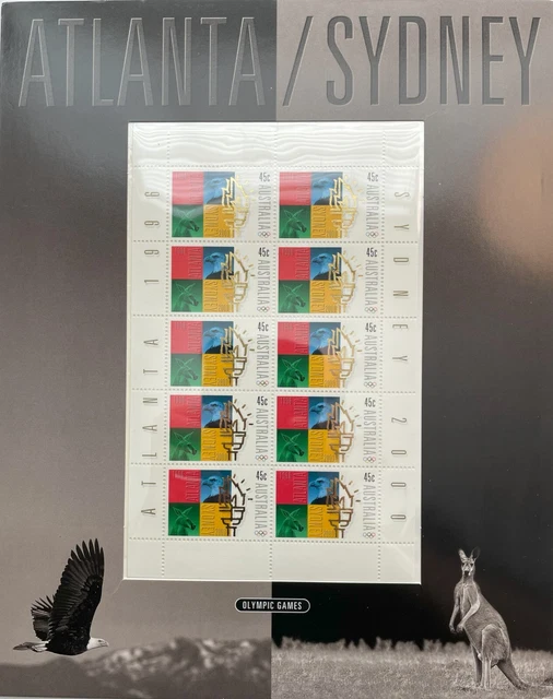 AUSTRALIA 1996 ATLANTA/SYDNEY Torch Handover (Mini-Sheet Post Office ...