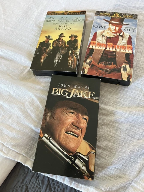 JOHN WAYNE 3 VHS Tapes Rio Bravo Red River Big Jake £17.25 - PicClick UK