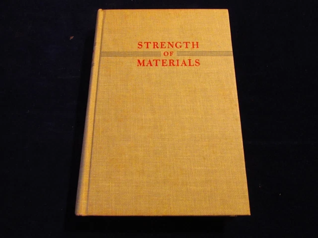 STRENGTH OF MATERIALS by Ferdinand L Singer 1951 HC Book Harper ...
