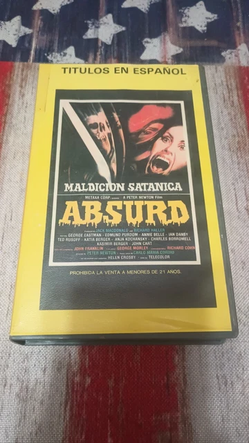 ABSURD VHS MALDICION Satanica Rare Horror Mexican Release Joe D'amato £ ...