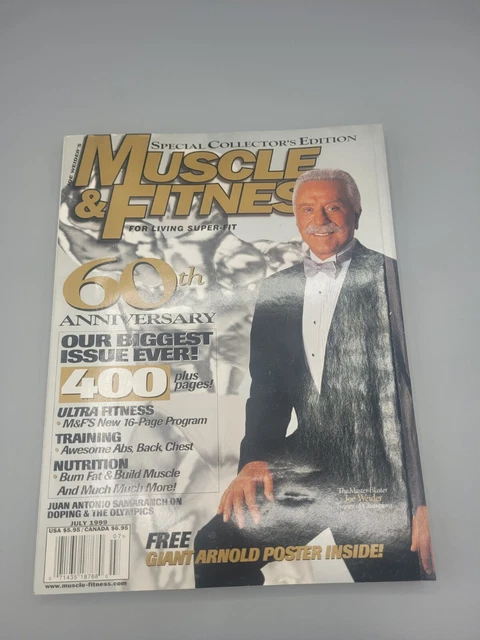 JOE WEIDER'S MUSCLE & Fitness Magazine 60th Anniversary Edition Arnold ...