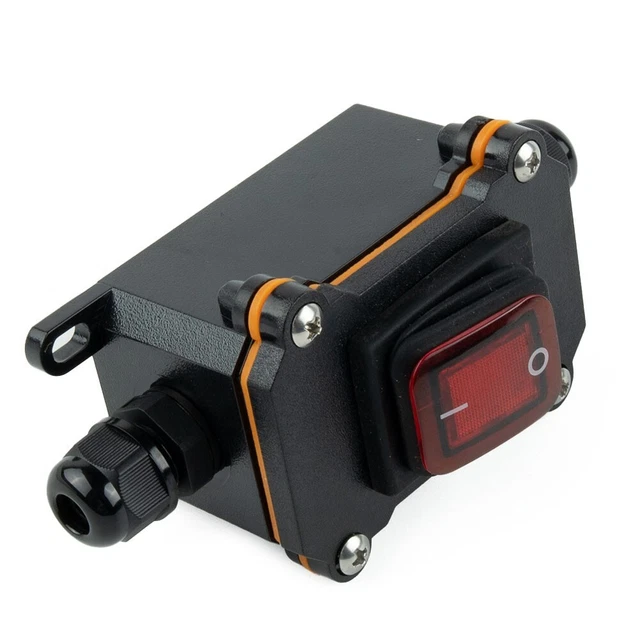 Inline Cord Switch 25a Ip65 Waterproof On Off Switch With Red Light