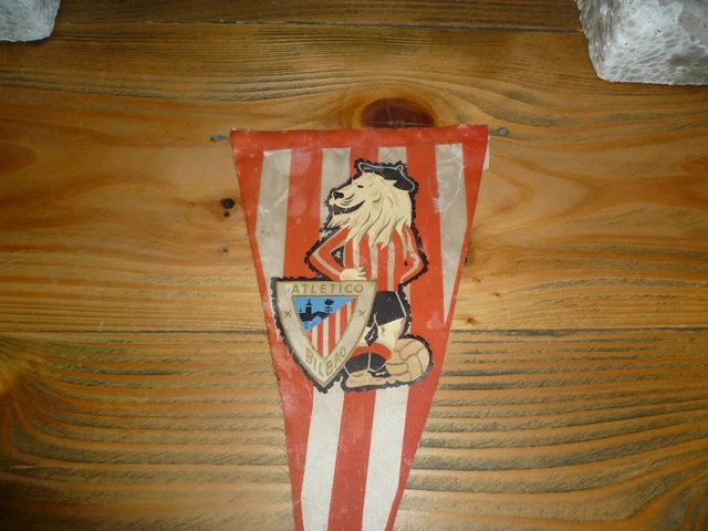 ANCIEN FANION WIMPEL banderin pennant atletico bilbao san mameth ...
